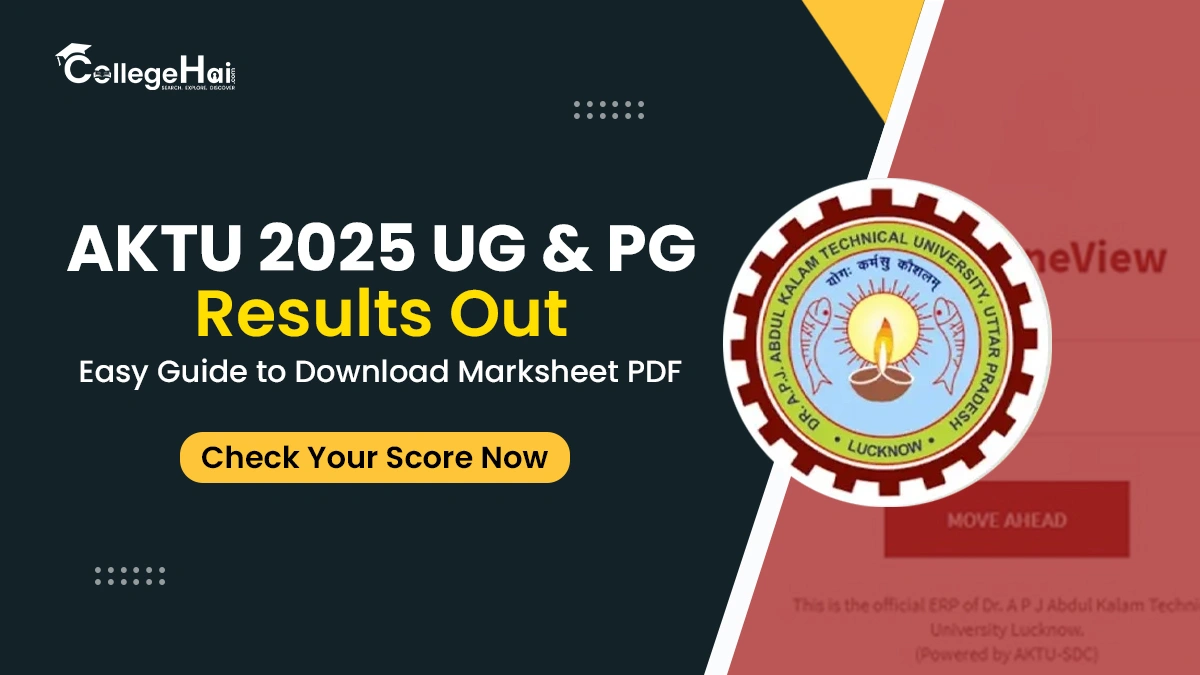 AKTU 2025 Results Out – Check UG & PG Marksheet PDF