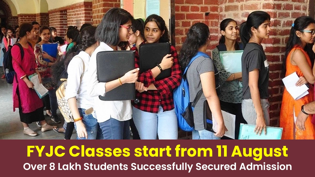 FYJC Classes Start from 11 August: Over 8 Lakh Students Successfully ...