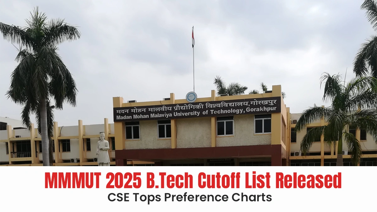 MMMUT 2025 B.Tech Cutoff List Released: CSE Tops Preference Charts