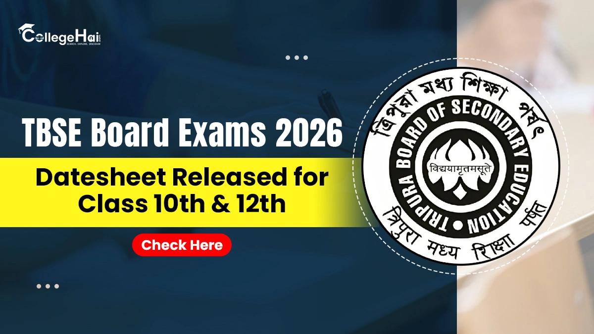 TBSE Board Exam 2026: Class 10 & 12 Datesheet Released