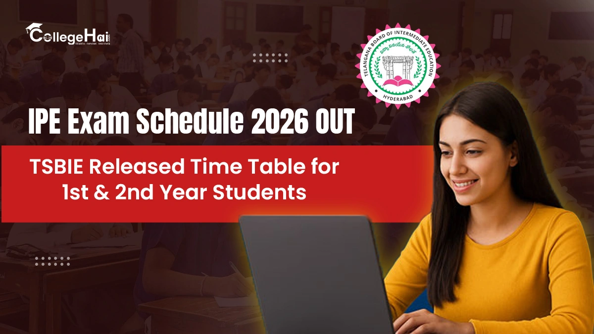 TSBIE IPE Exam Schedule 2026 Out – 1st & 2nd Year Time Table