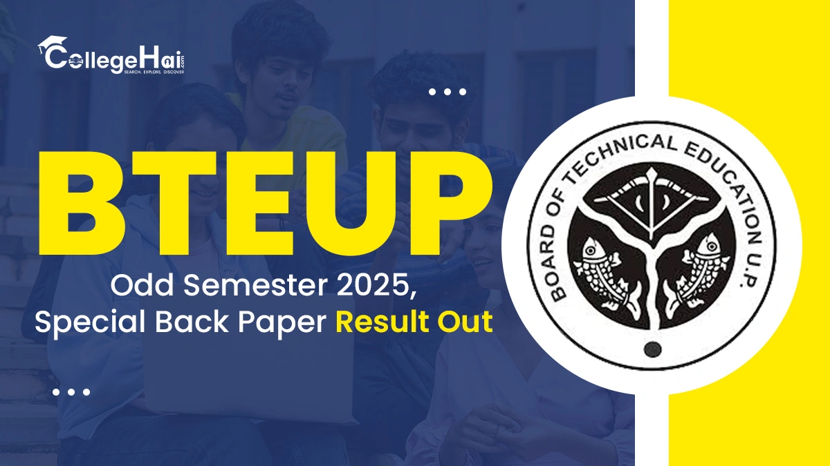 BTEUP 2025 Odd Semester Result Out: Check Special Back Paper