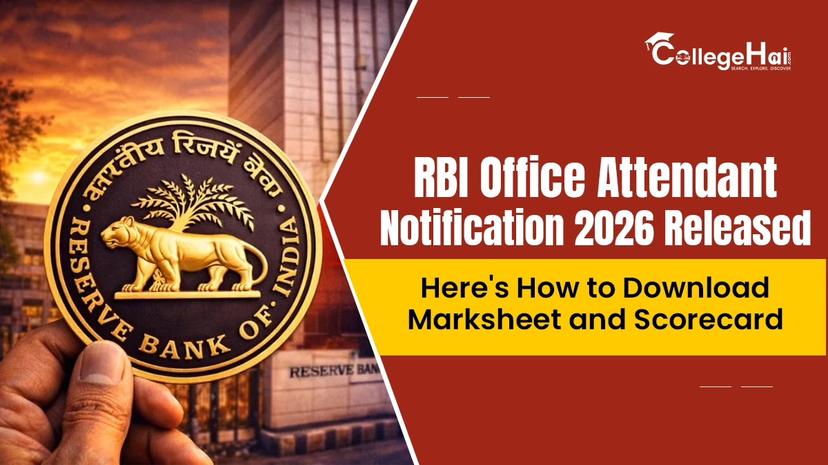 RBI Office Attendant 2026 Notice Released Marksheet